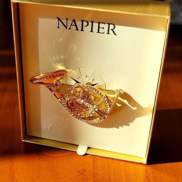 Napier | Accessories | Napierfrenchhornbrooch | Poshmark